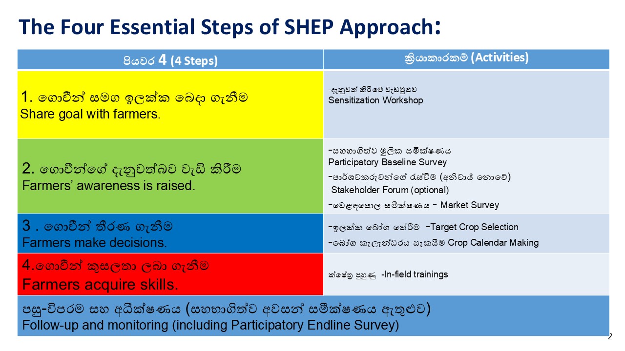 Empowering Farmers: The Four Essential Steps of SHEP approach ...